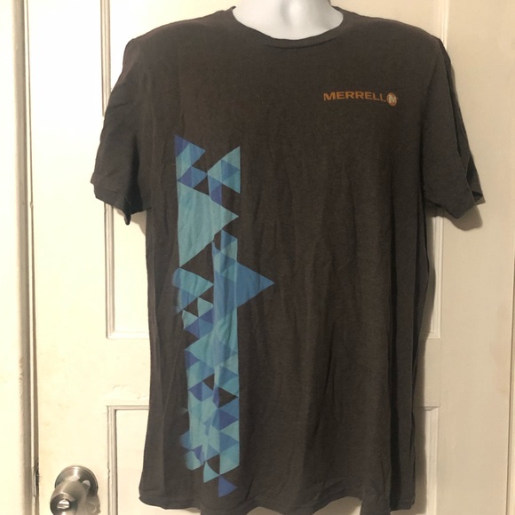 Merrell | Shirts | Merrell Mens Dark Gray Vibram Artic Tshirt Sz Large ...